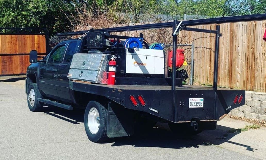 Chevy Dually with lumber rack – Double Diamond Fabrication